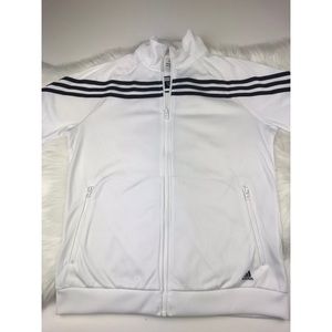 adidas | Jackets & Coats | Adidas Originals White Track Jacket Medium ...